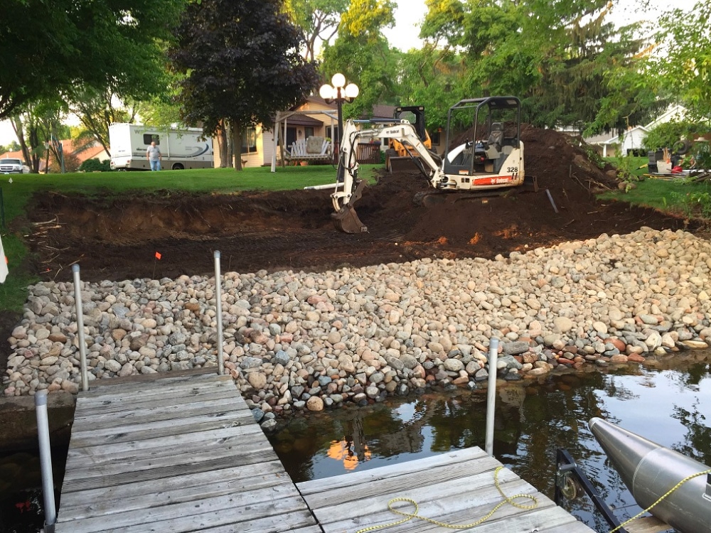 Lakeshore Restoration / Rip Rap - Element Landscaping